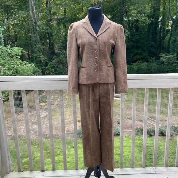 Vintage | Jackets & Coats | Vintage 7s Union Label Striped Wool Blazer ...